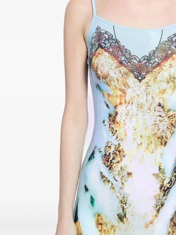 Y/project Graphic-print Slip Dress