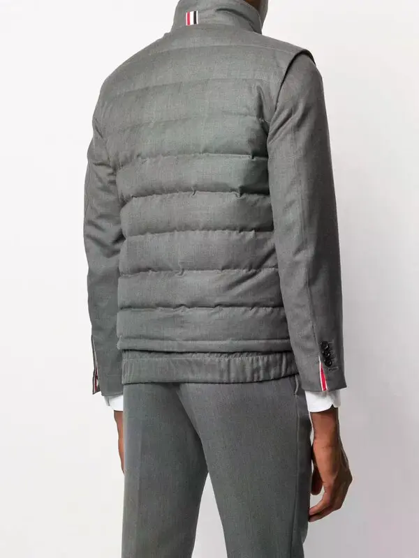 Thom Browne Super 120s Down-filled Ski Vest - Grey