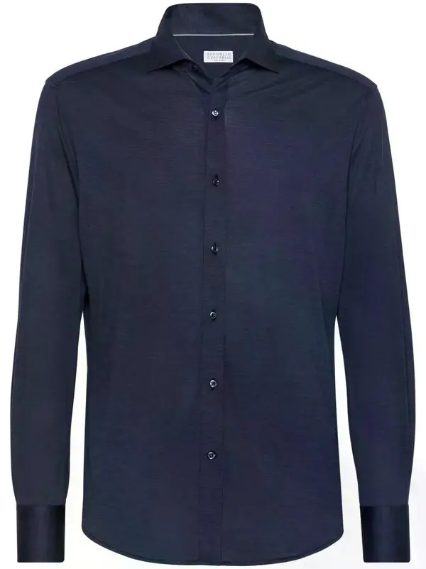 Brunello Cucinelli Silk-cotton Jersey Shirt