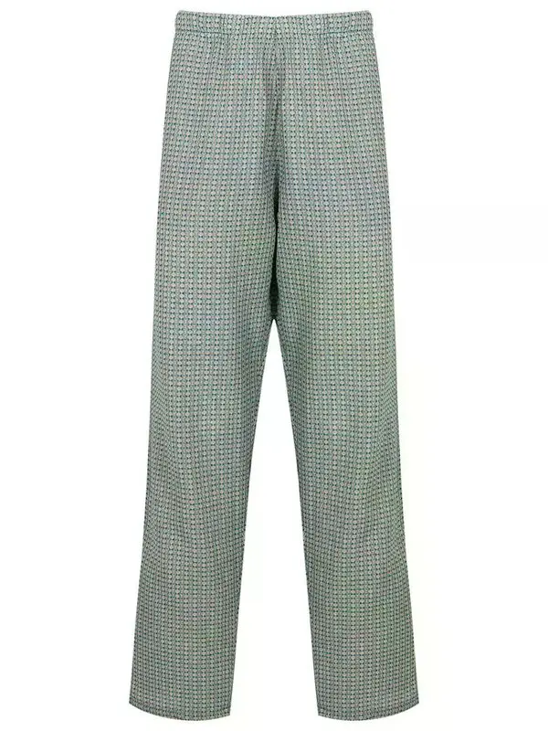 AMIR SLAMA Cropped Straight-leg Trousers - Green