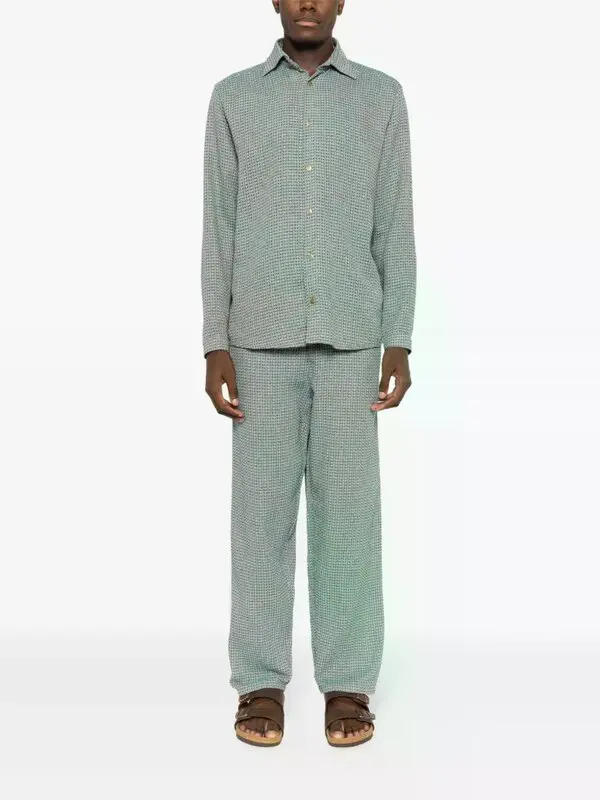 AMIR SLAMA Cropped Straight-leg Trousers