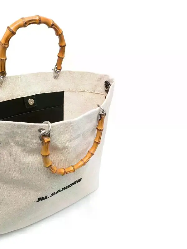 JIL SANDER Bamboo-handle Tote Bag