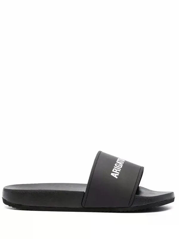 Axel Arigato Logo-print Slides - Black