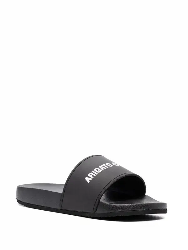 Axel Arigato Logo-print Slides - Black