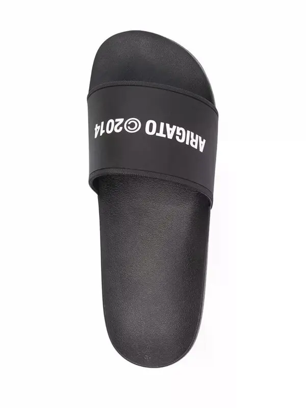 Axel Arigato Logo-print Slides - Black
