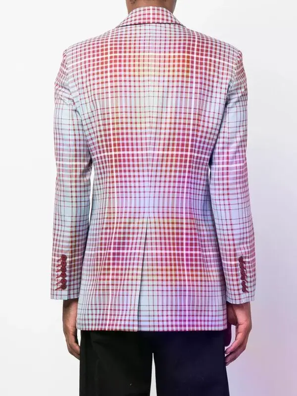CHARLES JEFFREY Checked Single-breasted Jacket
