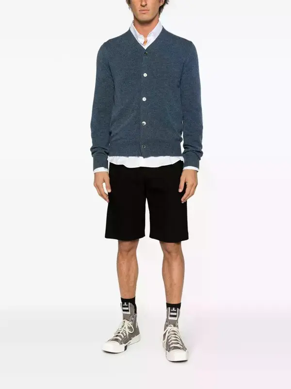 Play Comme Des Garcon V-neck Buttoned Cardigan
