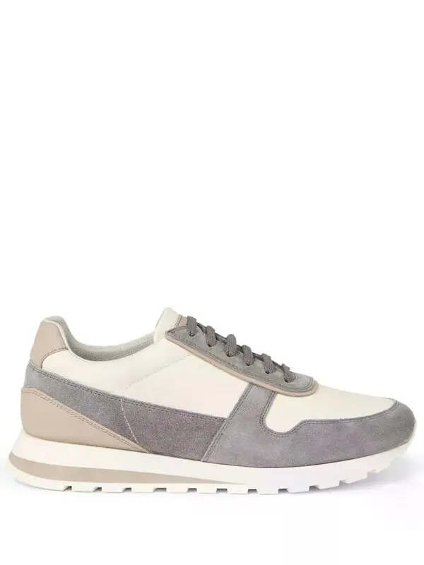 Brunello Cucinelli Panelled Sneakers - Grey