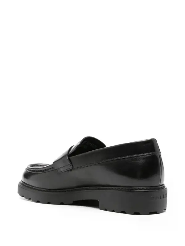 Bally Logo-debossed Leather Loafers