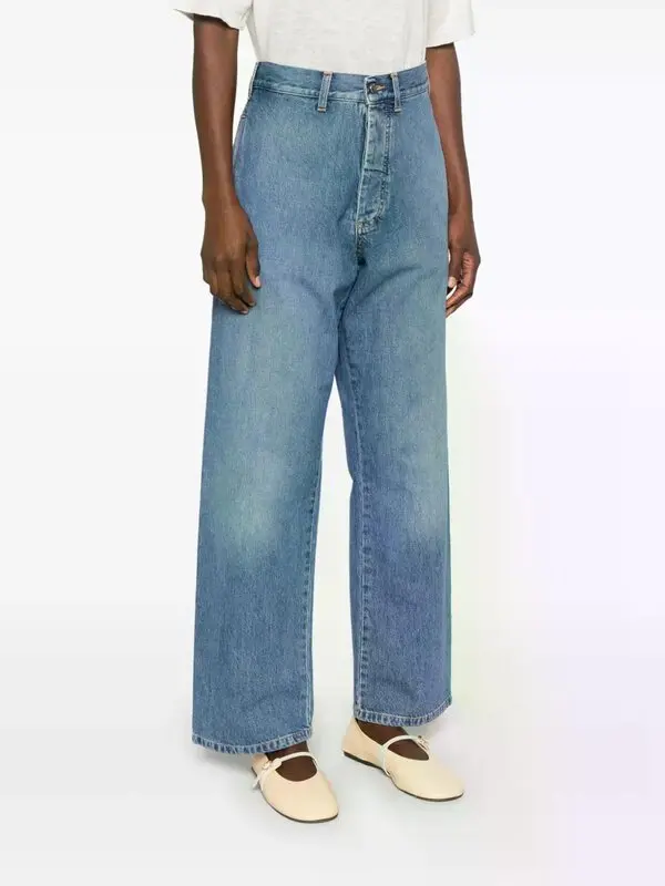 Plan C Straight-leg Belted Jeans