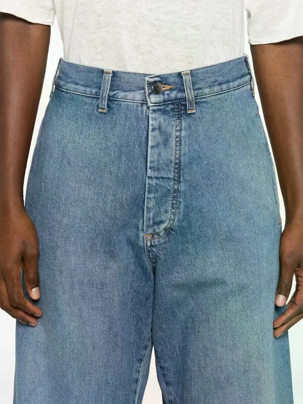 Plan C Straight-leg Belted Jeans