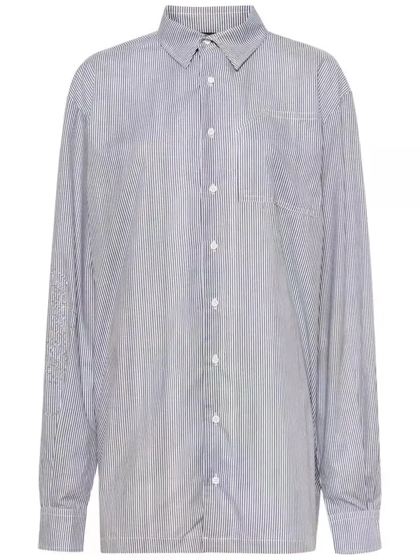 Ottolinger Rhinestone-embellished Striped Shirt