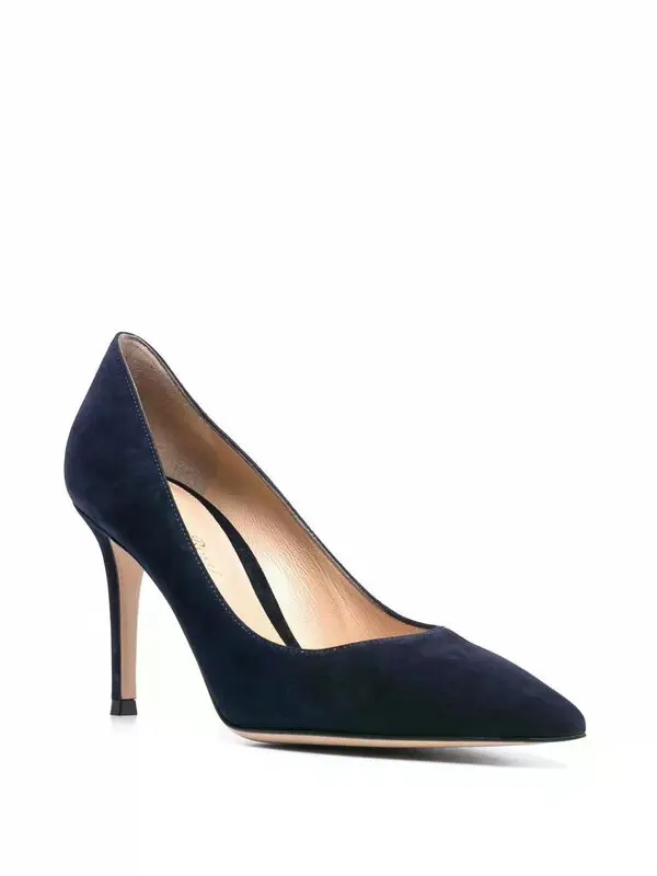 GIANVITO ROSSI 85mm Suede Pumps - Blue