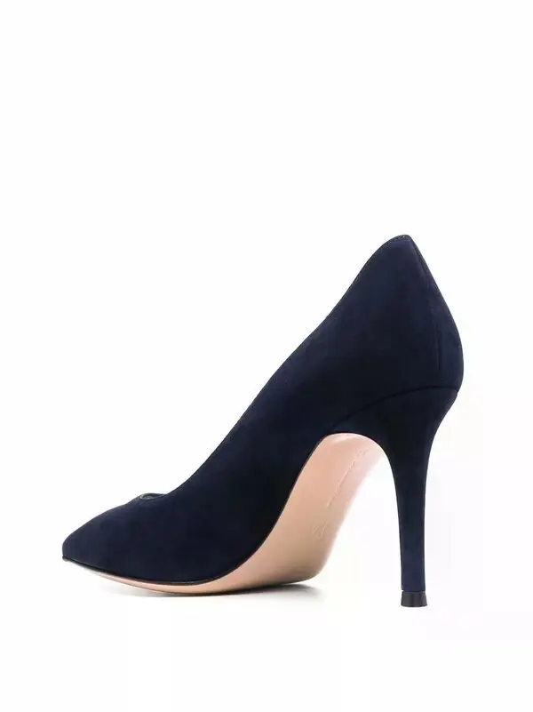 GIANVITO ROSSI 85mm Suede Pumps - Blue