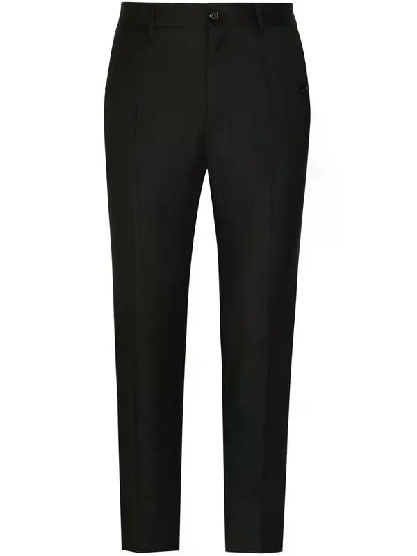 Dolce & Gabbana Logo-trim Tailored Trousers