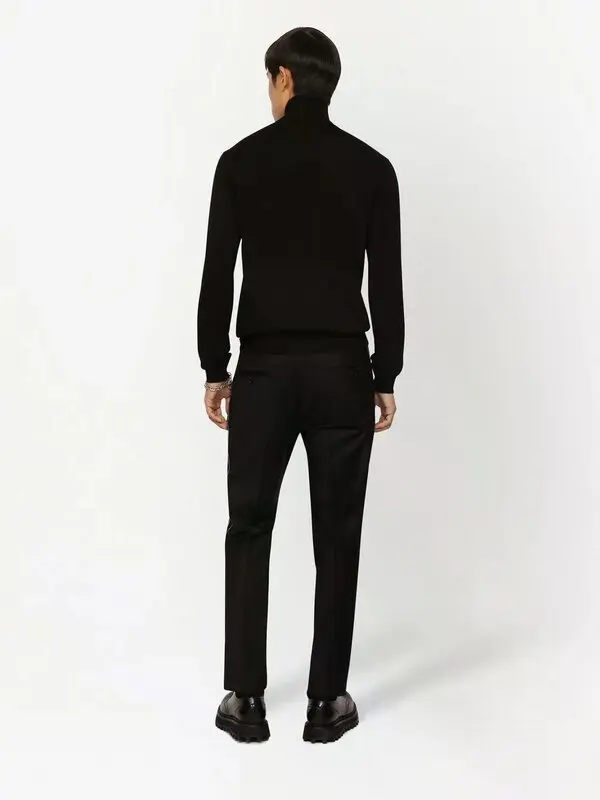 Dolce & Gabbana Logo-trim Tailored Trousers