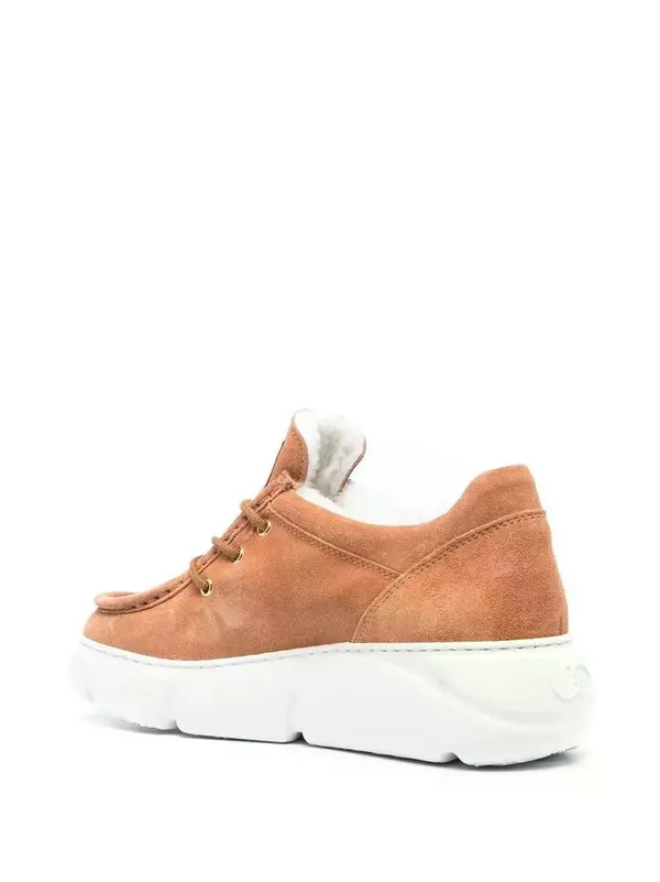 Casadei Shearling-lined Mid-top Sneakers