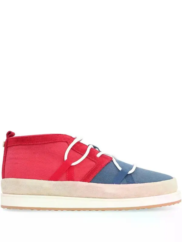 VOLTA Suede Lace-up Sneakers - Red