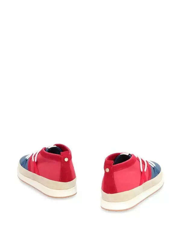 VOLTA Suede Lace-up Sneakers - Red