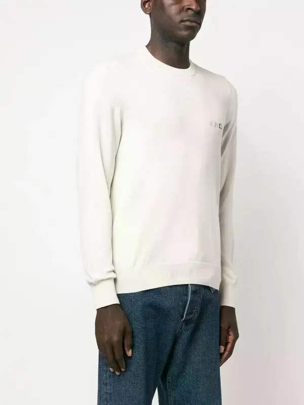 A.p.c. Logo-embroidered Sweater