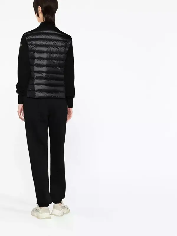 Moncler Quilted-panel Knit Cardigan