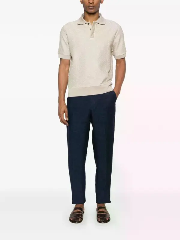 Zegna Linen Tapered Trousers