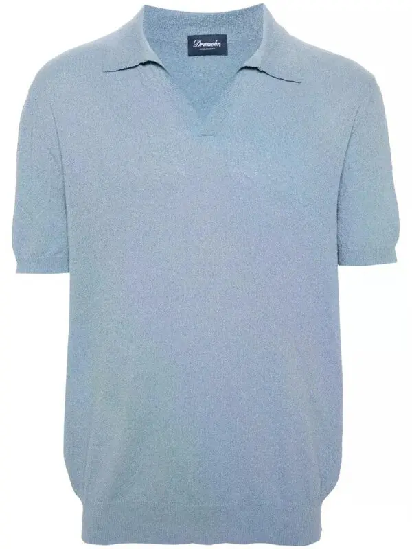DRUMOHR Split-neck Polo Shirt