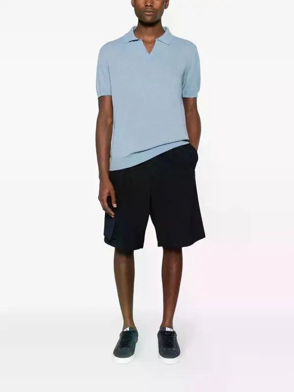 DRUMOHR Split-neck Polo Shirt