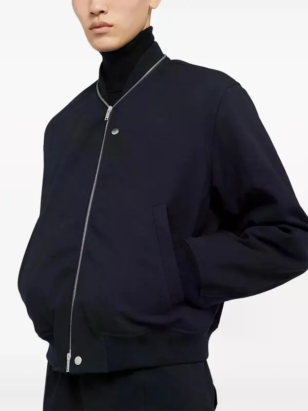 JIL SANDER Zip-up Bomber Jacket - Blue
