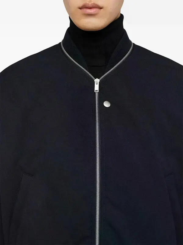 JIL SANDER Zip-up Bomber Jacket - Blue