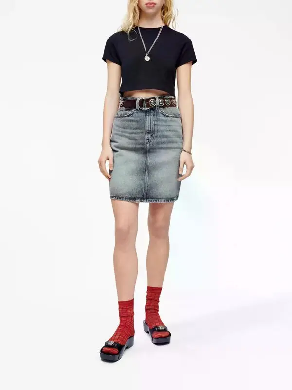 RE/DONE Short-sleeve Cropped T-shirt
