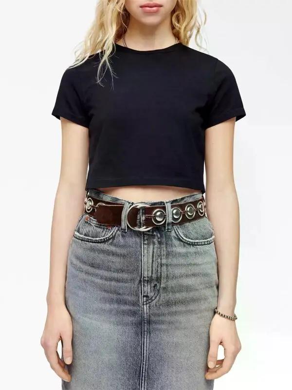 RE/DONE Short-sleeve Cropped T-shirt