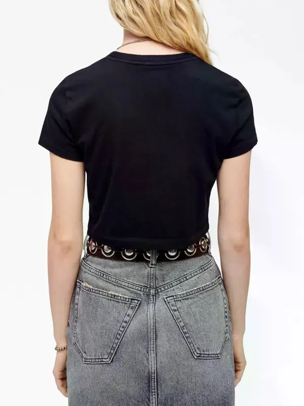 RE/DONE Short-sleeve Cropped T-shirt