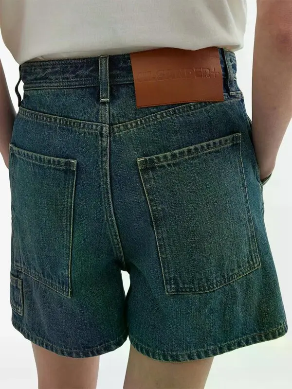 JIL SANDER High-rise Denim Shorts - Blue