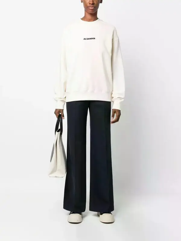 JIL SANDER Logo-print Cotton Sweatshirt