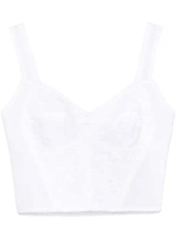 Dolce & Gabbana Floral-lace Top - White