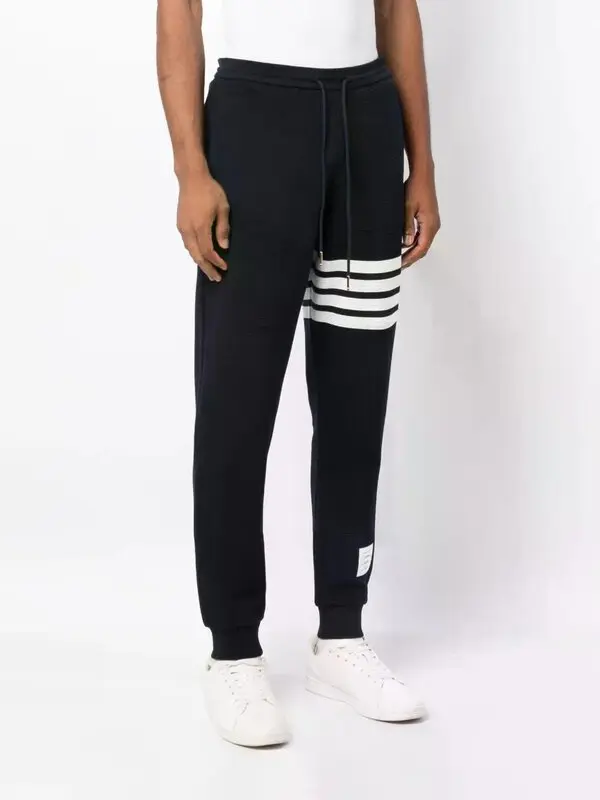 Thom Browne 4-bar Cotton Track Pants - Blue
