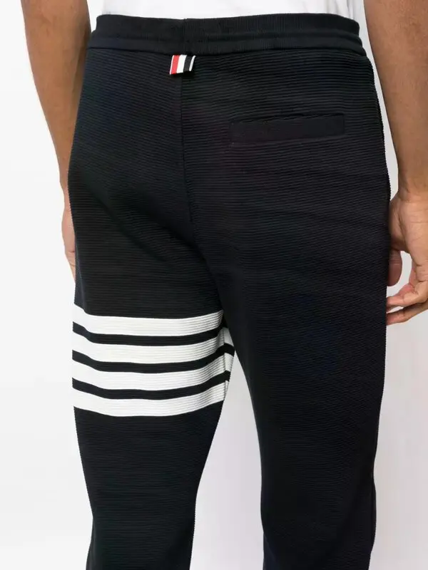 Thom Browne 4-bar Cotton Track Pants - Blue