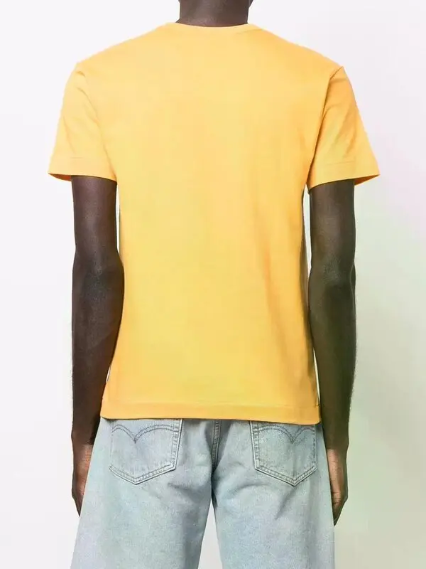 Play Comme Des Garcon Logo-patch Short-sleeve T-shirt - Orange