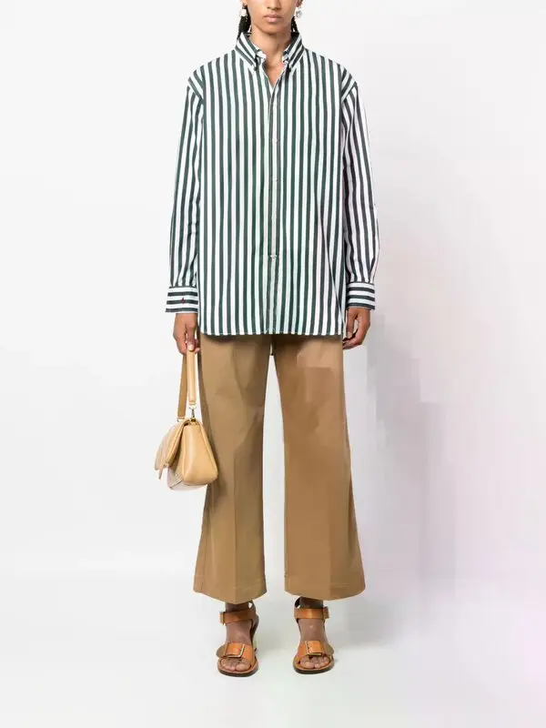 Polo Ralph Lauren High-waisted Wide Leg Cropped Trousers