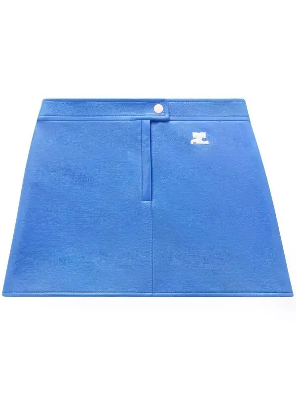 COURREGES A-line Mini Skirt - Blue