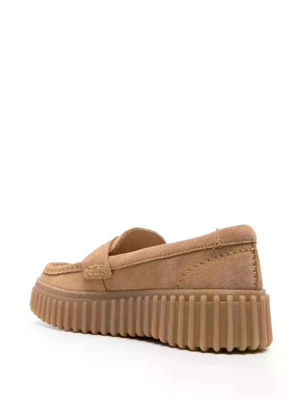 Clarks Torhill Penny Flatform Loafers