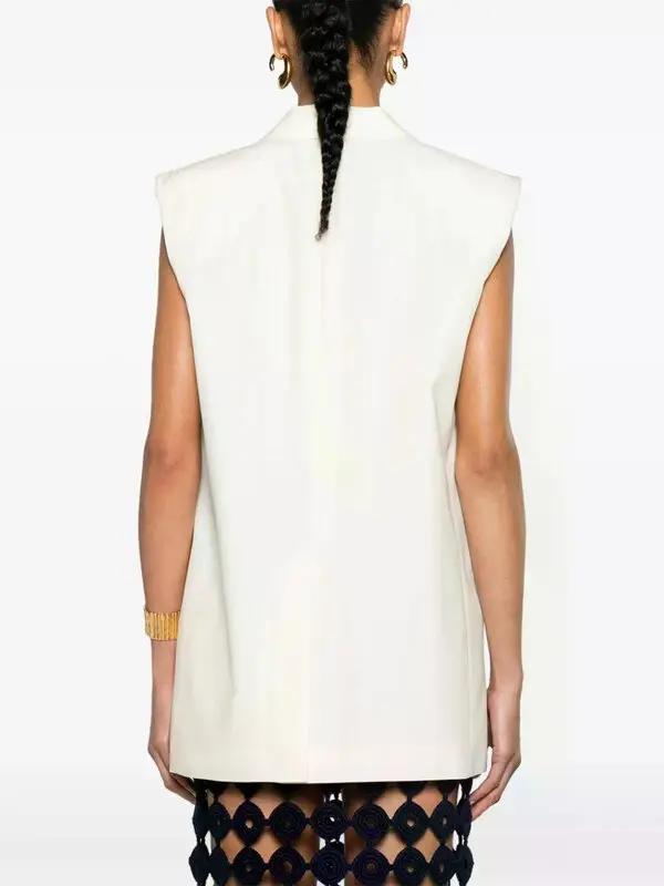 Fabiana Filippi Single-breasted Waistcoat In Virgin Wool Blend