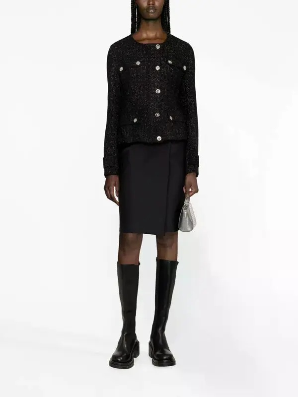 Versace Medusa Head Single-breasted Tweed Jacket