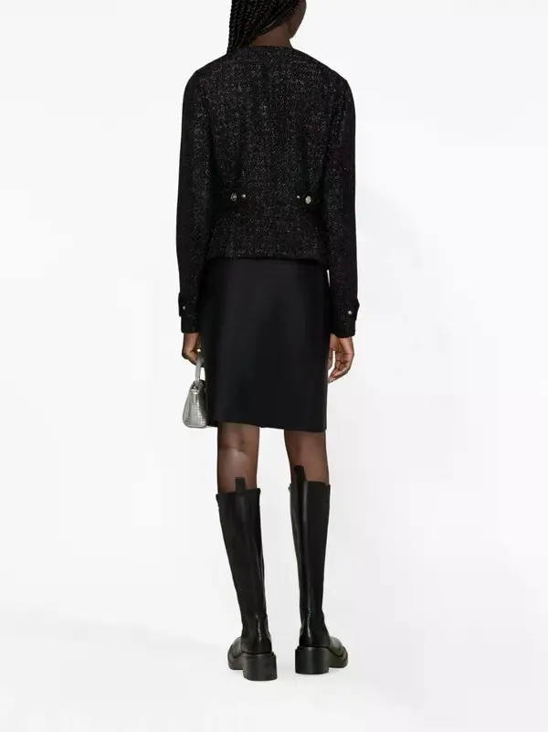 Versace Medusa Head Single-breasted Tweed Jacket