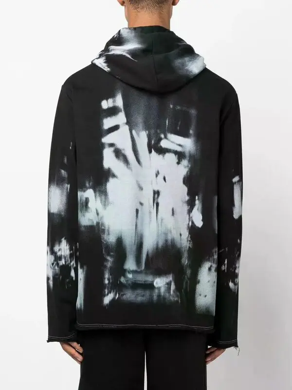 Balmain Graphic Print Hoodie