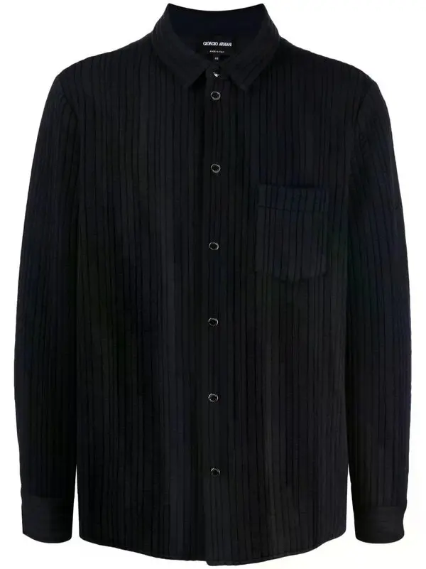 Giorgio Armani Quilted Press-stud Shirt