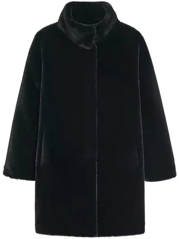 Apparis High-neck Faux Fur Coat