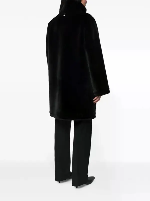 Apparis High-neck Faux Fur Coat