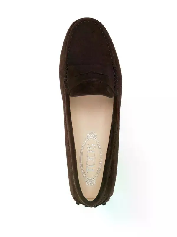 TOD'S Gommino Suede Driving Moccasins - Brown
